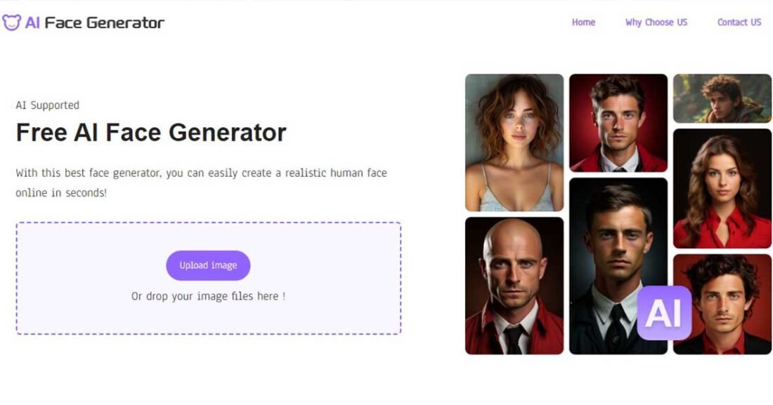 Realistic Human Face Creator Online Free